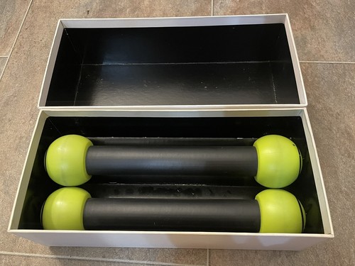 Zumba Set of 2 Light Weight Toning Sticks 1lb Each Green Shaker Workout ...