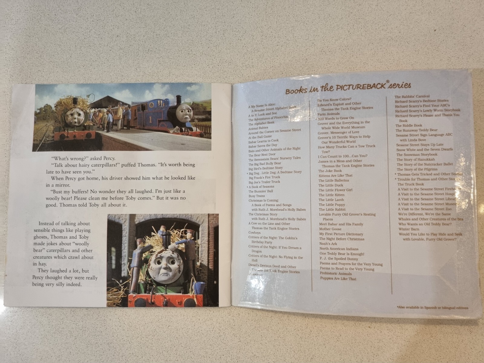 Vintage 1992 Diesel's Devious Deeds Book Thomas And Friends Train ...