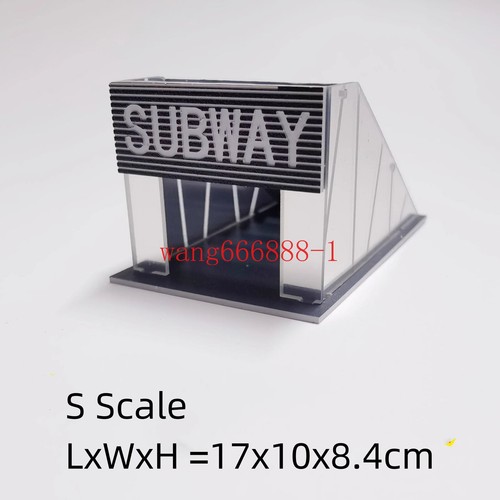 New 1/64 1/87 1/160 S HO N Scale Buildings Subway Entrance Modern Model ...