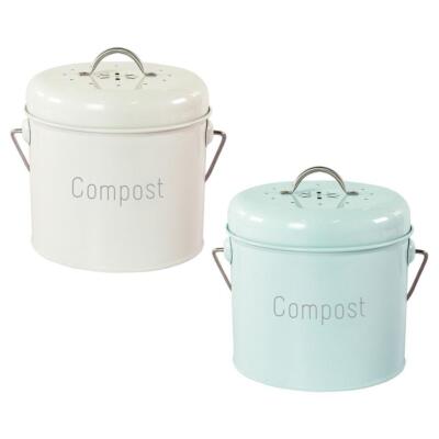 3L Kitchen Compost Bin with Lid for Food Waste Compost Pail Rust Proof ...