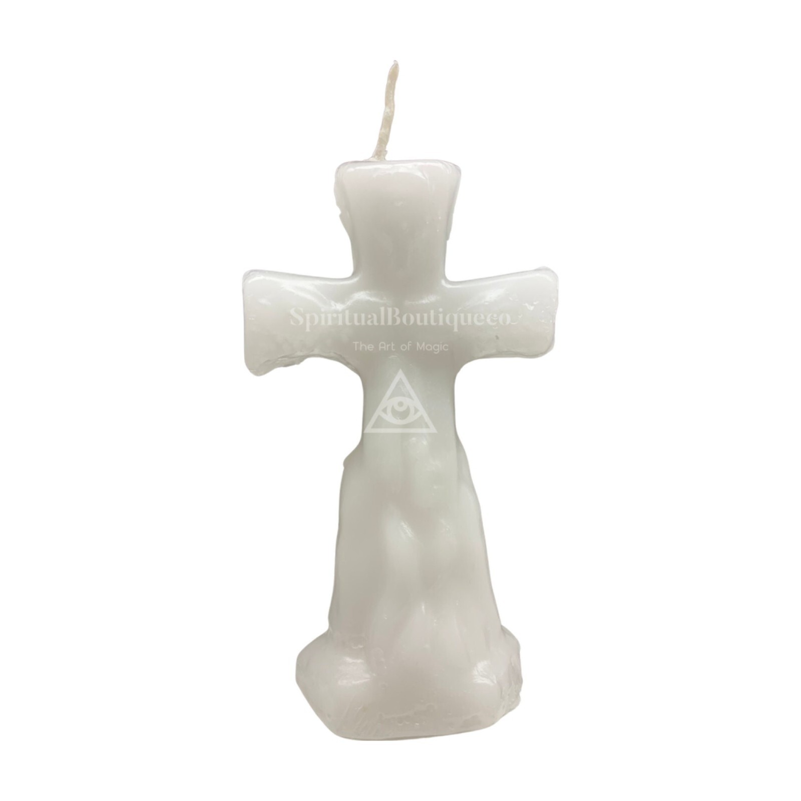 6 Inch Cross Altar Ritual Candle - White | eBay