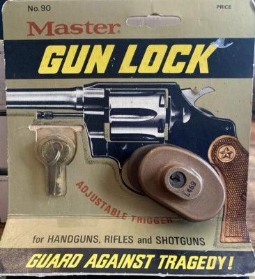 2X Master Lock No. 90 Gun Trigger Lock for Rifle Shotgun Handgun w/2 ...