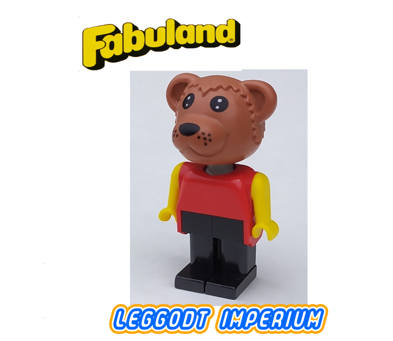 LEGO Fabuland Bear - worn print rare minifig fab1c FREE POST | eBay ...
