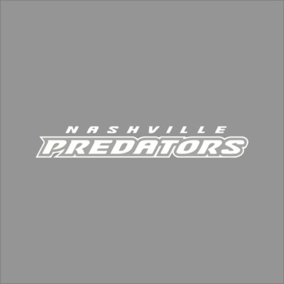 Nashville Predators #2 NHL Team Logo 1 Color Vinyl Decal Sticker Car ...