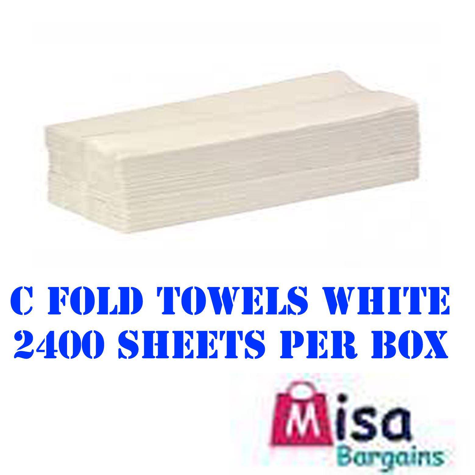 4800 Luxury Quality C Fold Multi Fold Paper Hand Towels White 2 Ply (2 ...