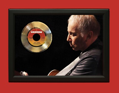Paul Simon Poster Art Wood Framed 45 Gold Record Display C3 | eBay