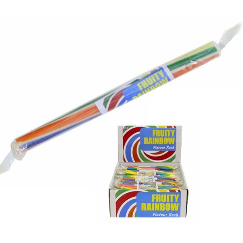 Traditional Seaside Rock Rainbow Fruit Flavour Fruity Sticks Of Rock 1 ...
