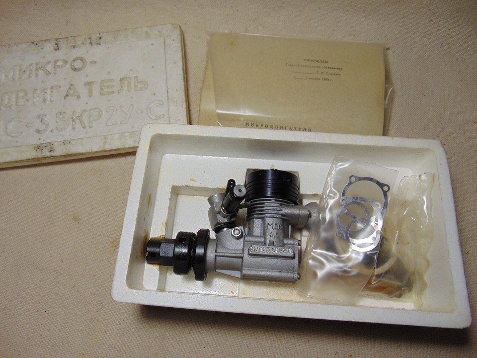 MDS 3.5 KR2U-S 3.5cc Boat Model r/c Engine Soviet .21 MAC Nitro Marine ...