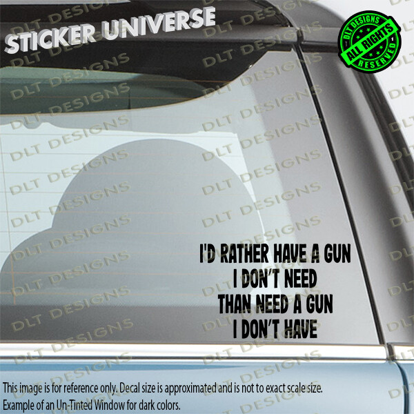 Pro Gun Rights Quote 2A Car Window Decal Bumper Sticker 2nd Amendment ...