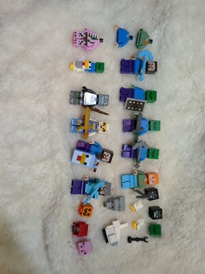 Lego Minecraft Minifigure Lot With Chicken Jockey Minifigure | eBay
