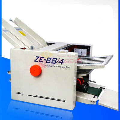 110V Automatic Folding Paper Machine ZE-8B/4 Paper Folder for Document ...