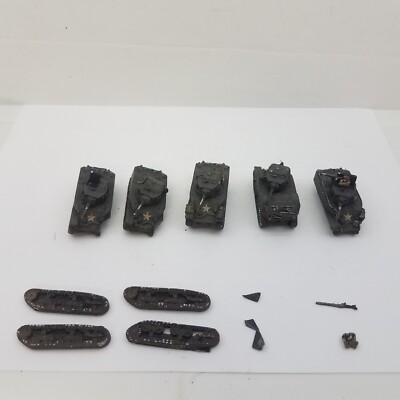 Flames of war Late War American M5 Stuat Platoon 5x Tanks Painted | eBay
