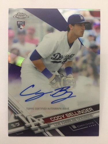 2017 Topps Chrome - Rookie Autographs Cody Bellinger #RA-CB Purple ...