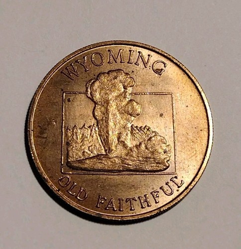 WYOMING Shell Oil States of the Union Bronze Game Token Coin | eBay