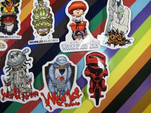 vtg 1990s World Industries skateboards sticker - mid era graphics and ...