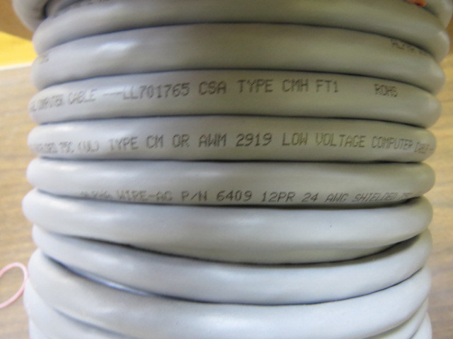Alpha wire 6409 Qty of 62 per Lot Multi-Paired Cables 24AWG 12PR SHIELD ...