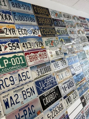 50 RANDOM REAL United States License Plates - Build A Wall Of Plates ...