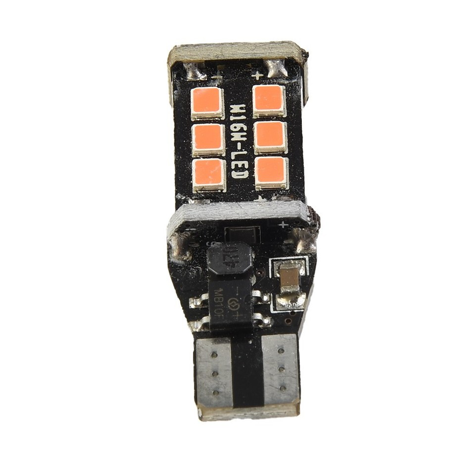 2* T15 921 912 CANBus Red LED Center High Mount Stop 3RD Brake Light ...