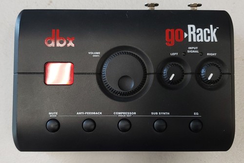 DBX go-Rack Audio Processor EQ Sub-Synth Compressor Anti-Feedback Suppressor | eBay