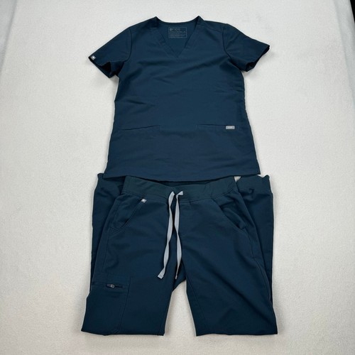 FIGS Technical Collection Scrub Set Womens Size XS Blue Casma Zamora ...