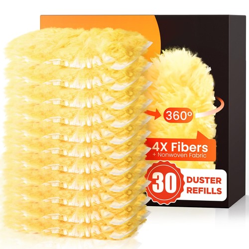 30 Count Heavy Duty Duster Refills for Swiffer Multisurface 360° Larger ...