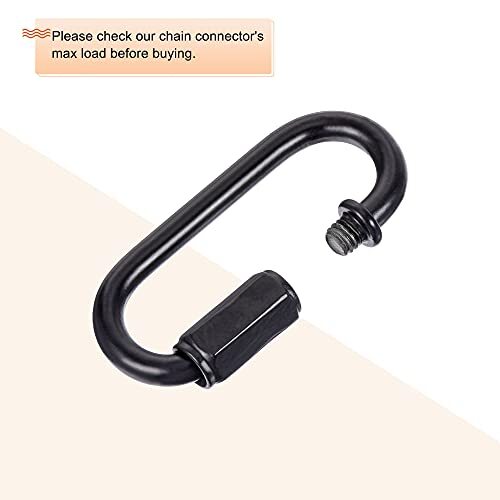 Chain Connectors 4mm Thick Quick Link Screw Lock Oval Clips For ...