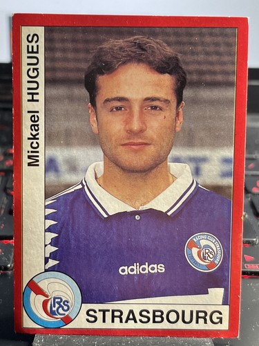 296 MICKAEL HUGUES STRASBOURG FOOT 95 1995 FOOTBALL | eBay