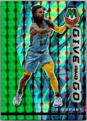 2022-23 Panini Mosaic JA MORANT Give and Go Green Mosaic | eBay