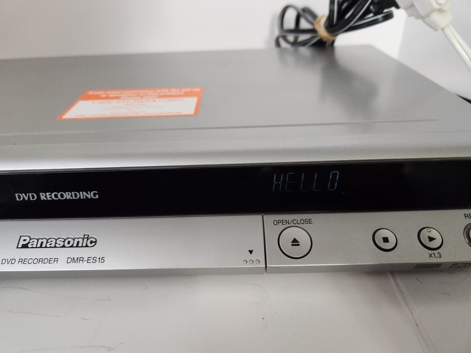 Panasonic DVD Recorder DVD-Ram DVD-R DVD-RW+R+RW DMR-ES15 -Tested - No ...
