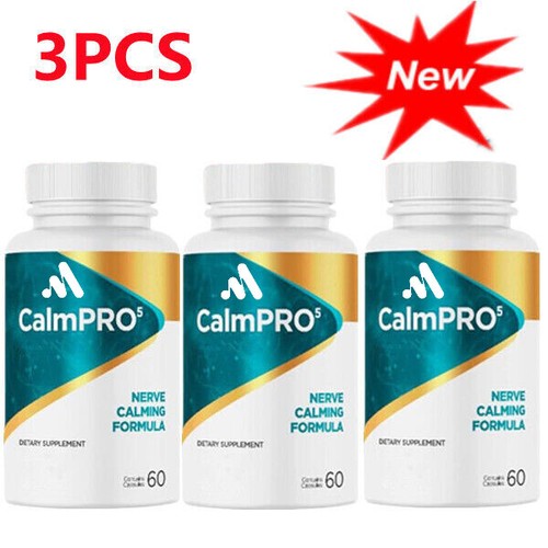NEW CalmPro 5 Nerve Calming Formula Supplement Calm Pro 5 Fast Ship 60 ...