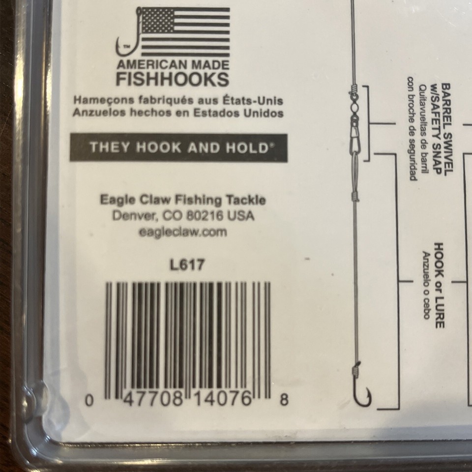 Eagle Claw L617 Catfish Fishing Hook Assortment | eBay