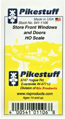 HO Scale Pikestuff 541-1106 Storefront Door & Windows (3) pcs | eBay