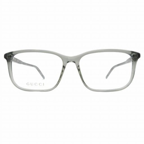 Gucci Authentic Square Glasses Clear Lens Cell Frame LETTERING Logo ...