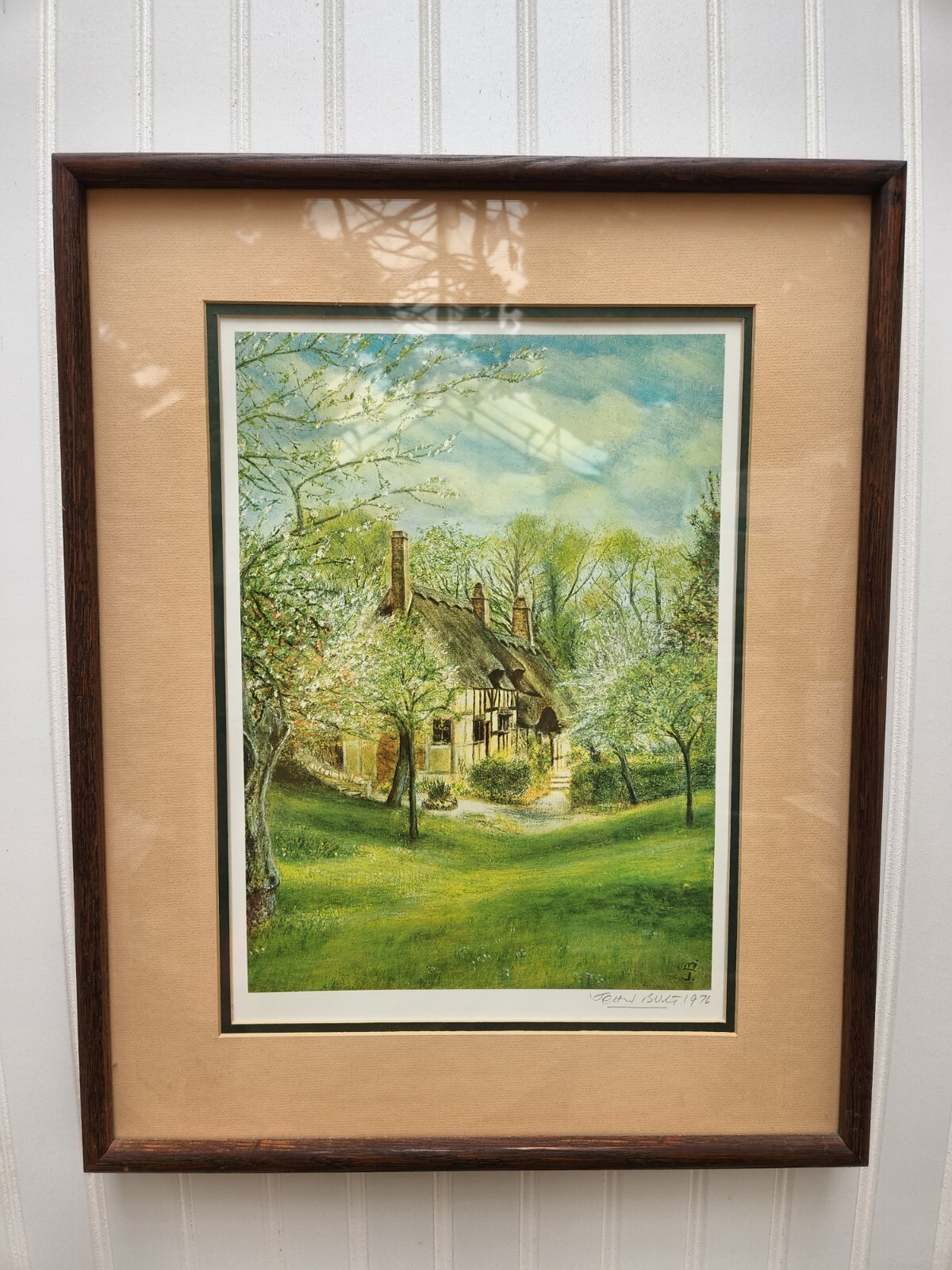 Anne Hathaway's Cottage Print John Burt 1976 HAND Signed Print ...