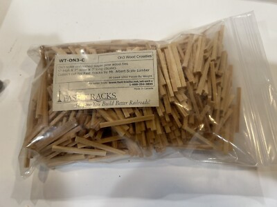 ON3 Fast Tracks 7’x5”x7” Wood Cross Ties Mt. Albert Scale Lumber | eBay