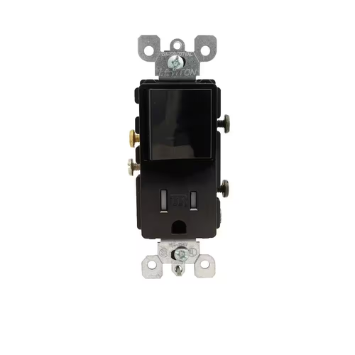 Decora 15 Amp Commercial Grade Combination Single Pole Rocker Switch ...