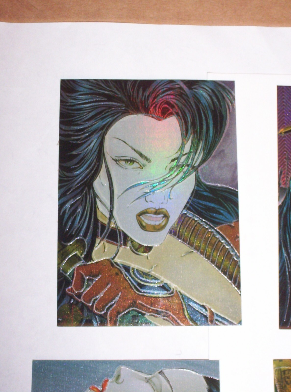 1995 SHI ALL CHROMIUM Magnachrome INSERT 6 CARD SET COMIC IMAGES ...