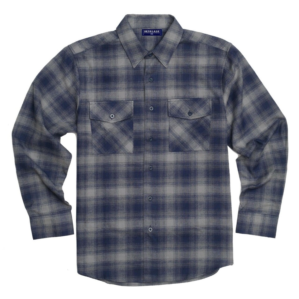 MEN'S BRAWNY FLANNEL SHIRTS | eBay