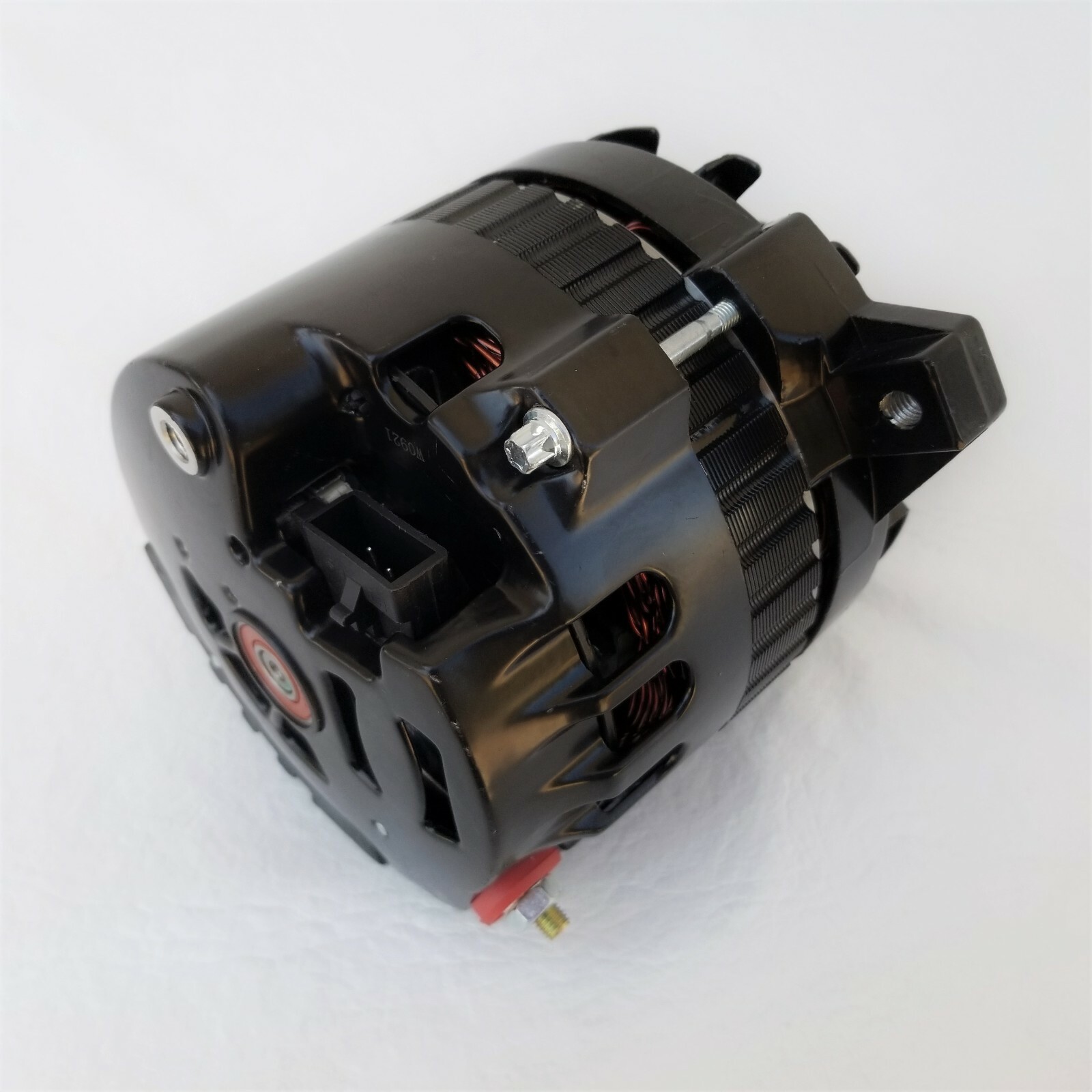 GM Black CS130 Style 220 Amp Alternator Serpentine Belt SBC BBC 305 350 ...