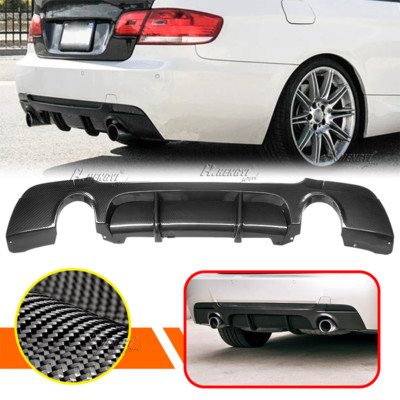 For 07-13 BMW E92 E93 328i Coupe M-Sport Rear Bumper Diffuser Lip Dual ...