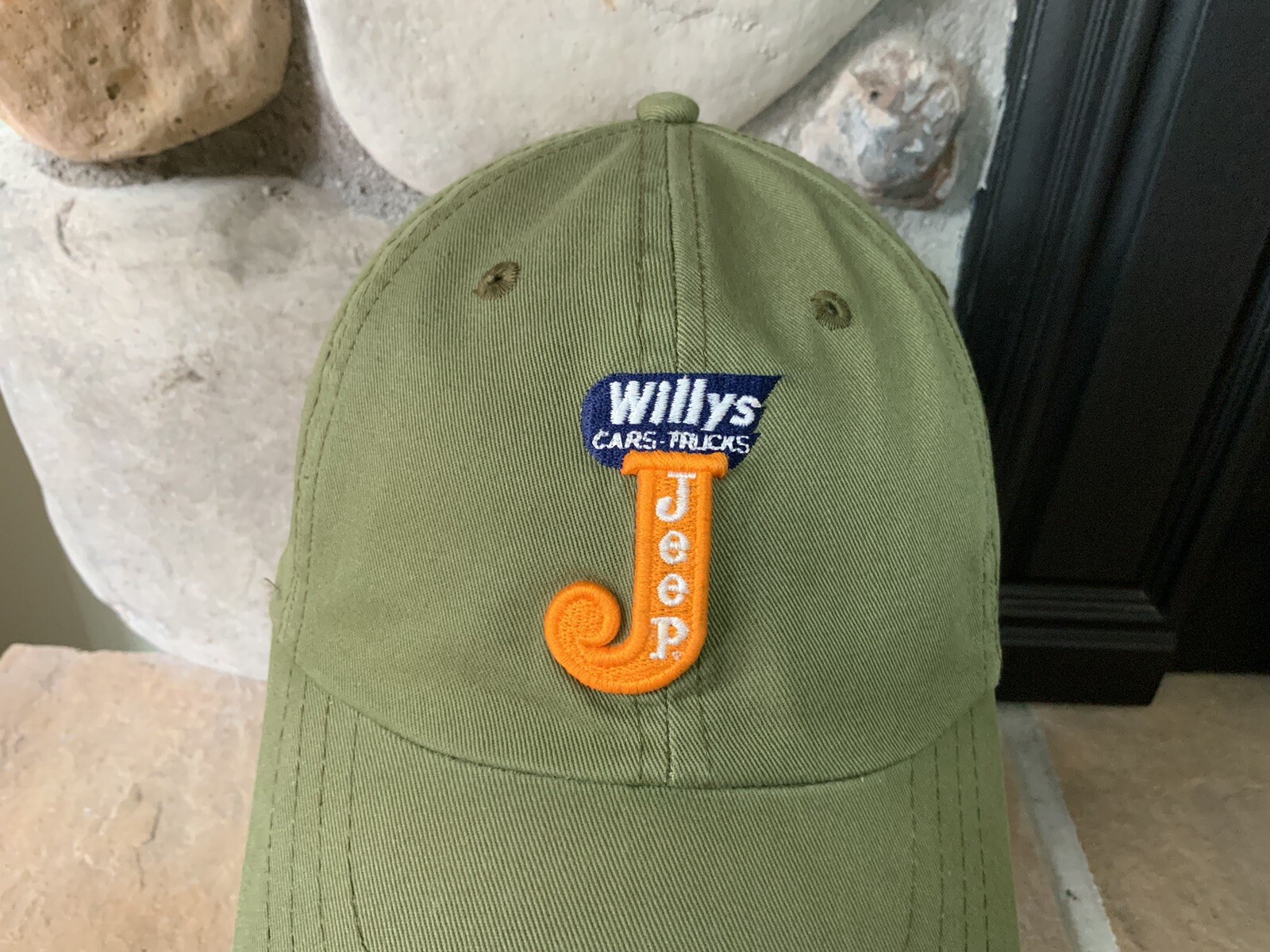 Willys Jeep Hat Green Embroidered Baseball Cap Adjust… - Gem