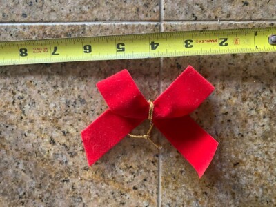Christmas Ornaments VINTAGE RED FELT RIBBON | eBay