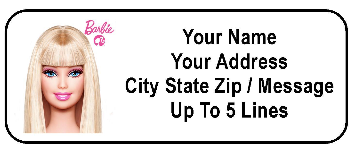 30 Barbie Personalized Address Labels | eBay