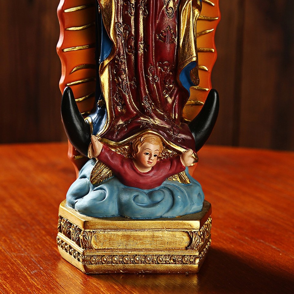 House Decor Garden Statue Virgin Mary Ornament Resin Catholicism ...
