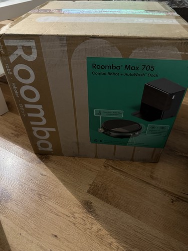 iRobot Roomba Max 705 Combo Robot + Autowash Dock Black Brand New In ...