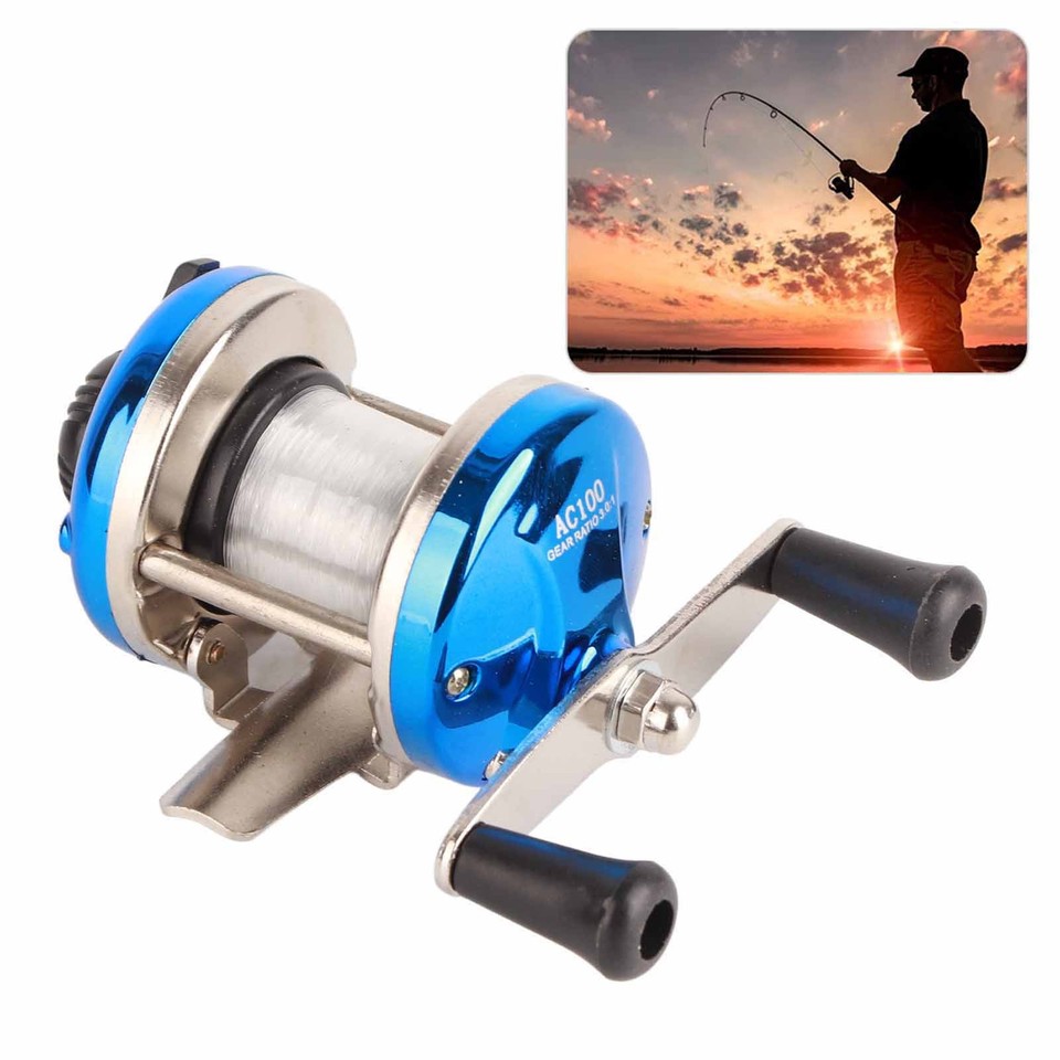 DrumType Wheel Horizontal With Line Lure Reel Ice Fishing Wheel Fishing ...