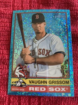2025 Topps Heritage - Vaughn Grissom #331 Chrome Light Blue Sparkle ...