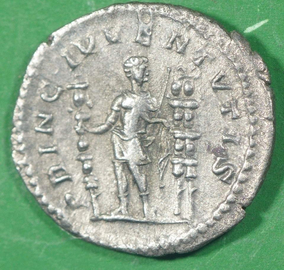 Roman Imperial ar Silver Denarius Diadumenian EMPEROR w/ AQUILA ...