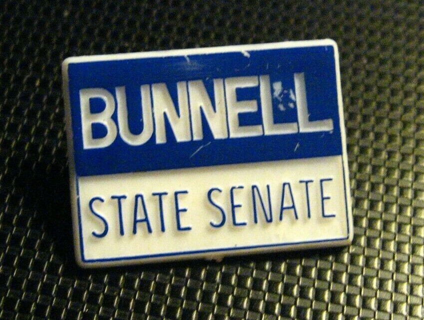 Bunnell State Senate Lapel Pin - Vintage USA American Senator Political ...