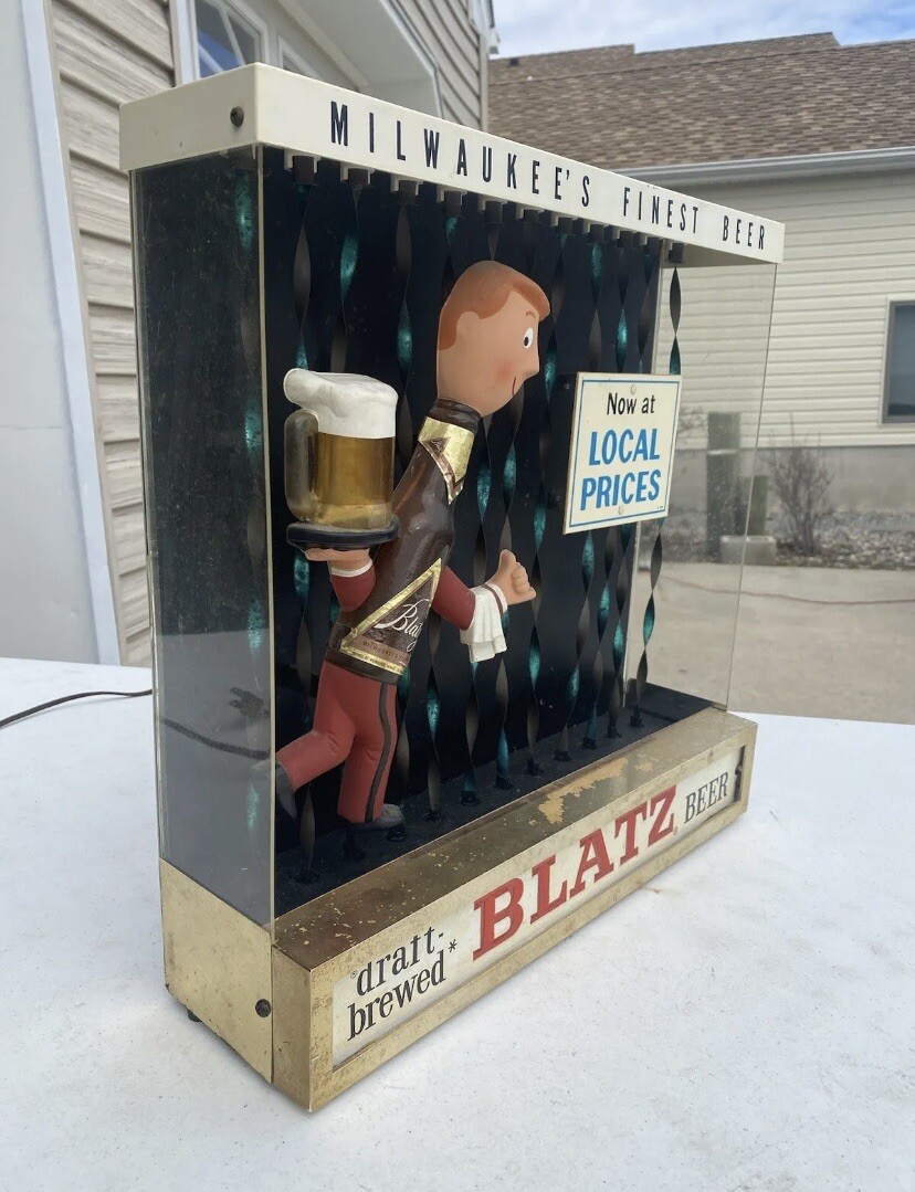 RARE VINTAGE 1960'S BLATZ BEER MOTION SIGN. MID CENTURY, BAR🔥🔥🔥 | eBay